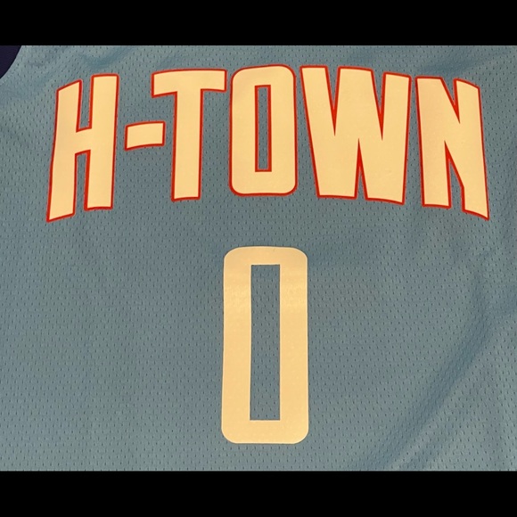 Nike | Shirts | Rare Russell Westbrook Nike Houston Rockets Htown City ...
